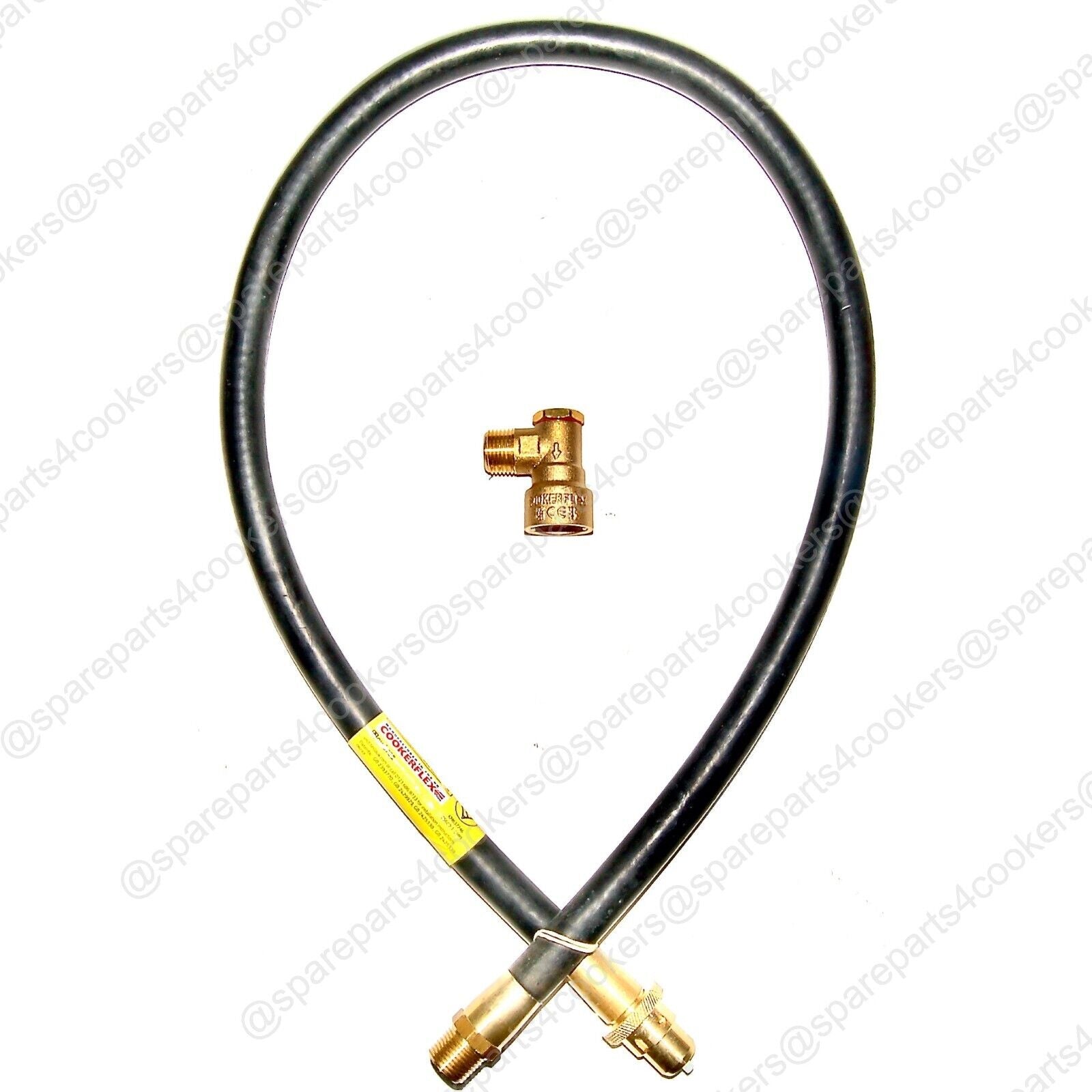 GAS COOKER HOSE 4FT X 1 2 Bayonet NG BS669 1 BAYONET Range gas-cooker-hose-4ft-x-1-2-bayonet-ng-bs669-1-bayonet-range