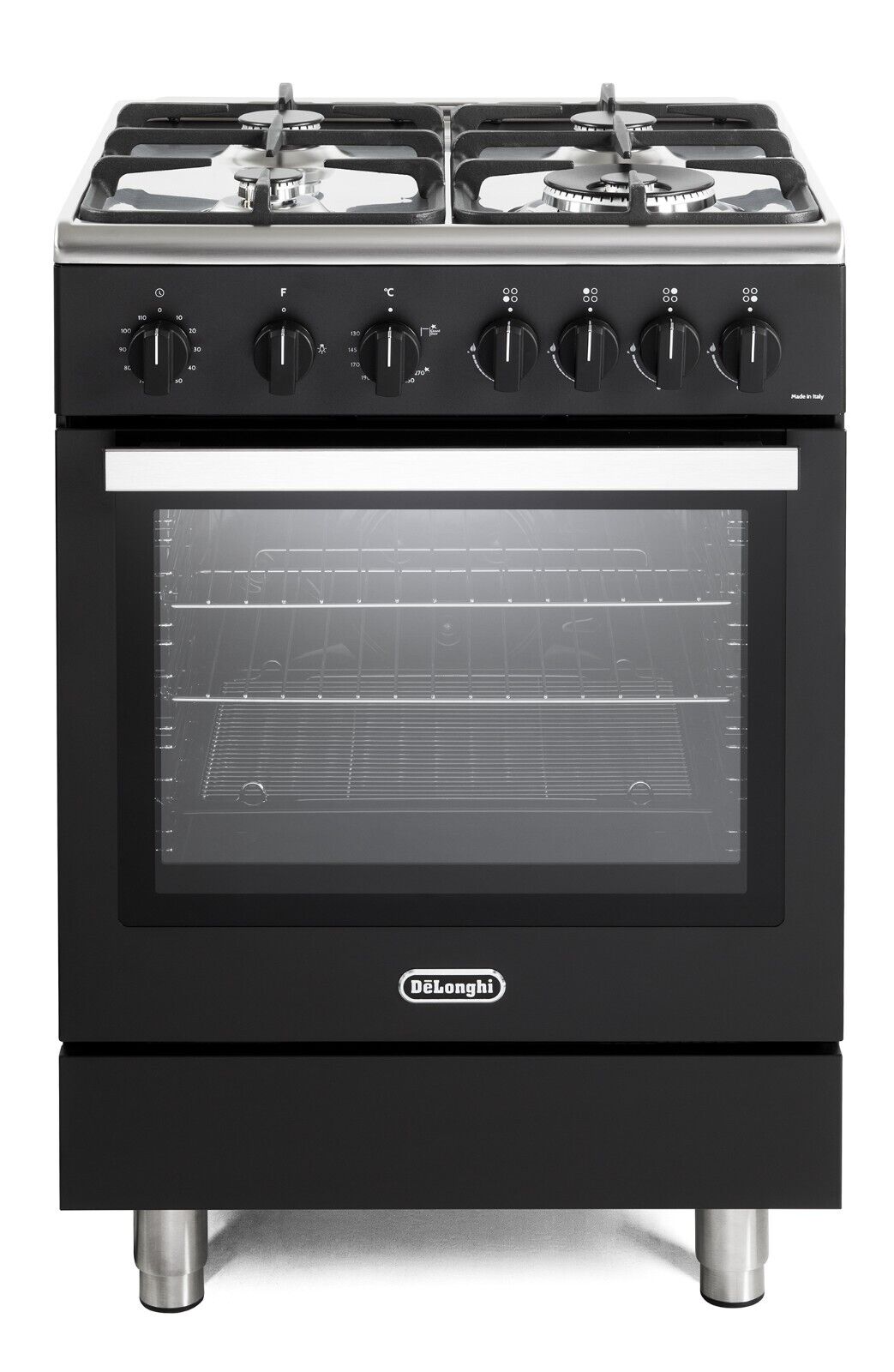 DeLonghi DSC 626 G-1 BL 60cm Modern Single Cavity Gas Range-Style Cook ...