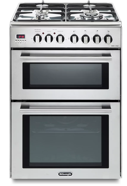 DeLonghi DDC 606 DF Modern 60cm Double cavity Dual Fuel Range Cooker S ...